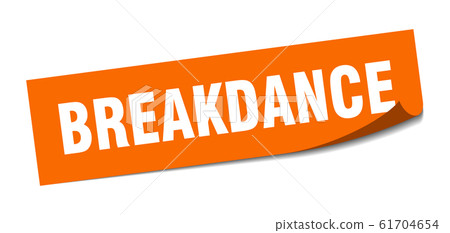 breakdance sticker. breakdance square sign. - Stock Illustration ...