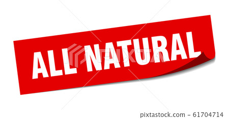 all natural sticker. all natural square sign. all - Stock Illustration ...