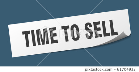 time to sell sticker. time to sell square sign. - Stock Illustration ...