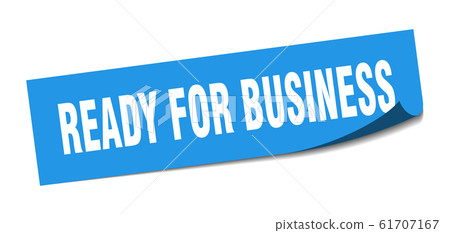 ready for business sticker. ready for business - Stock Illustration ...