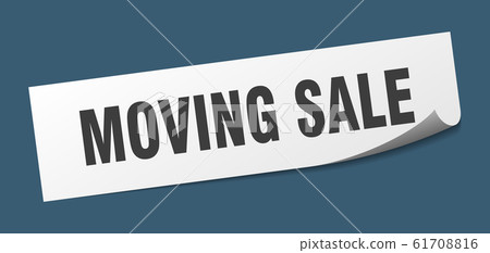 moving sale sticker. moving sale square sign. - Stock Illustration ...