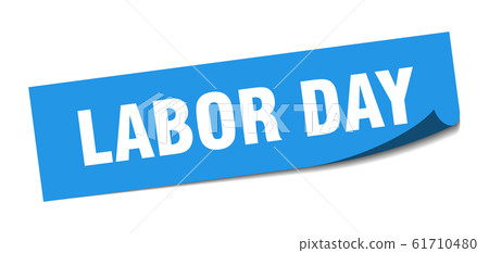 labor day sticker. labor day square sign. labor - Stock Illustration ...