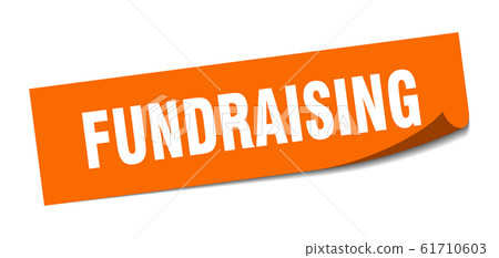 fundraising sticker. fundraising square sign. - Stock Illustration ...