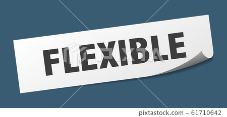 flexible sticker. flexible square sign. flexible. - Stock Illustration ...