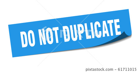 do not duplicate sticker. do not duplicate square - Stock Illustration ...