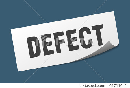 defect sticker. defect square sign. defect. peeler - Stock Illustration ...