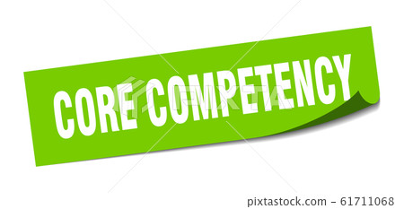 core competency sticker. core competency square - Stock Illustration ...