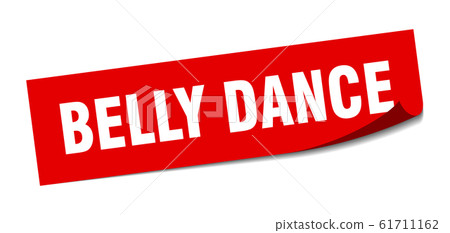 belly dance sticker. belly dance square sign. - Stock Illustration ...