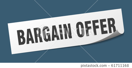bargain offer sticker. bargain offer square sign. - Stock Illustration ...