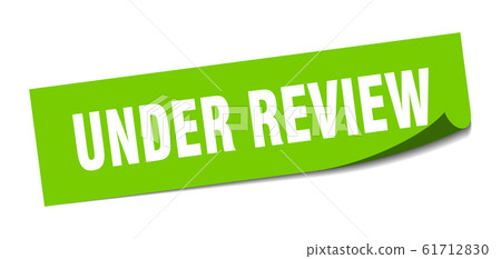 under review sticker. under review square sign. - Stock Illustration ...