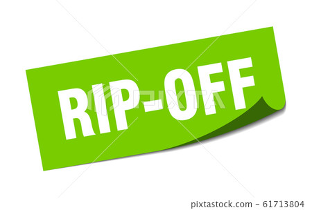 rip-off sticker. rip-off square sign. rip-off. - Stock Illustration ...