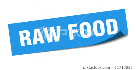 raw food sticker. raw food square sign. raw food. - Stock Illustration ...