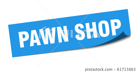 pawn shop sticker. pawn shop square sign. pawn - Stock Illustration ...