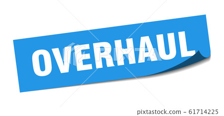 overhaul sticker. overhaul square sign. overhaul. - Stock Illustration ...