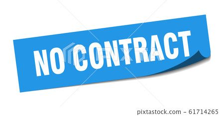 no contract sticker. no contract square sign. no - Stock Illustration ...
