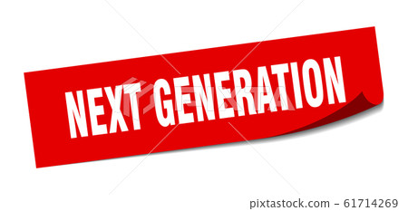 next generation sticker. next generation square - Stock Illustration ...
