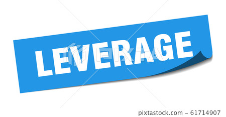 leverage sticker. leverage square sign. leverage. - Stock Illustration ...
