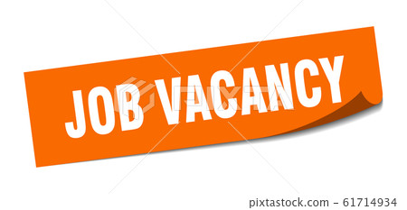 job vacancy sticker. job vacancy square sign. job - Stock Illustration ...