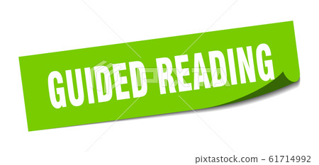 guided reading sticker. guided reading square - Stock Illustration ...
