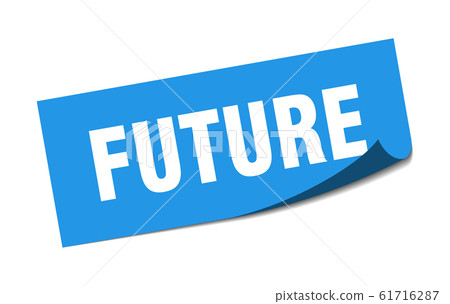 future sticker. future square sign. future. peeler - Stock Illustration ...