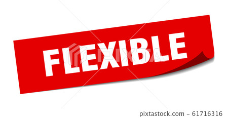 flexible sticker. flexible square sign. flexible. - Stock Illustration ...
