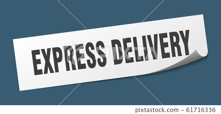 express delivery sticker. express delivery square - Stock Illustration ...