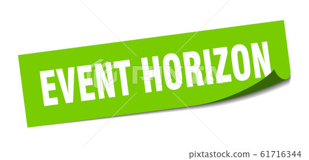 event horizon sticker. event horizon square sign. - Stock Illustration ...
