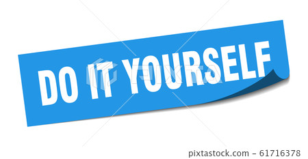 do it yourself sticker. do it yourself square-插圖素材 [61716378] - PIXTA圖庫
