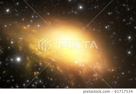 Bright quasar in deep space - Stock Illustration [61717534] - PIXTA