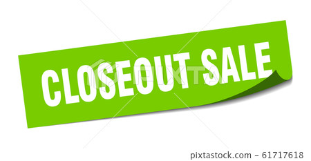 closeout sale sticker. closeout sale square sign. - Stock Illustration ...