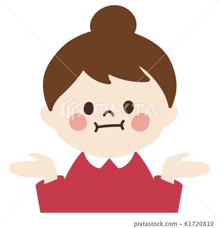 Little girl ② (introduction) - Stock Illustration [61720810] - PIXTA