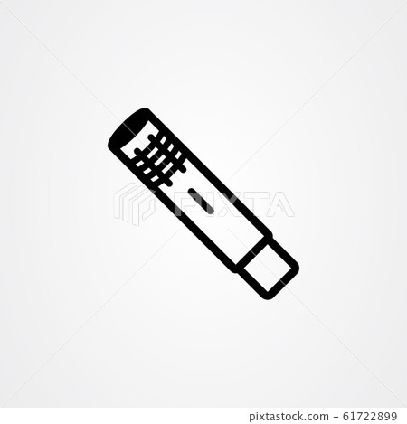 Condenser microphone icon vector design - Stock Illustration [61722899 ...
