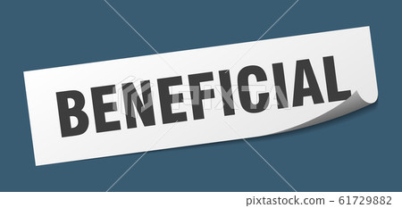beneficial sticker. beneficial square sign. - Stock Illustration ...