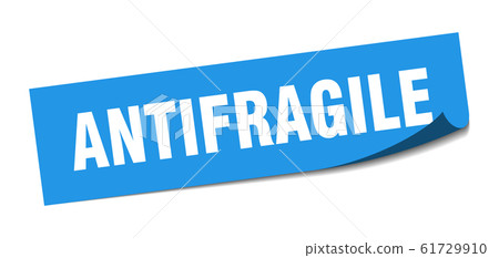 antifragile sticker. antifragile square sign. - Stock Illustration ...