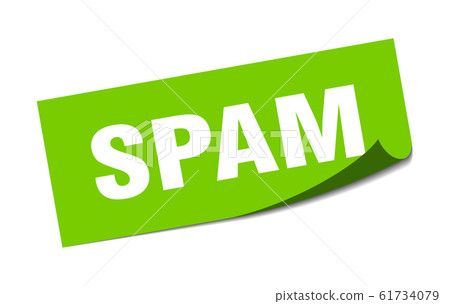 spam sticker. spam square sign. spam. peeler - Stock Illustration ...