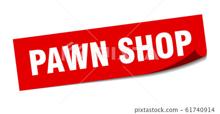 pawn shop sticker. pawn shop square sign. pawn - Stock Illustration ...
