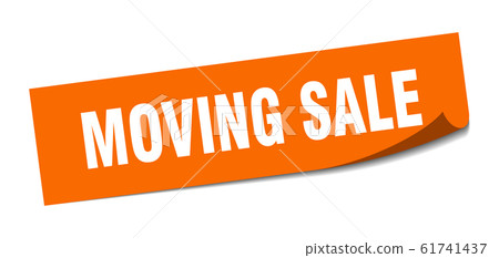 moving sale sticker. moving sale square sign. - Stock Illustration ...
