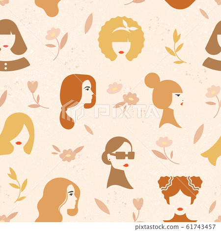 Vector seamless pattern consisting of different... - Stock Illustration ...
