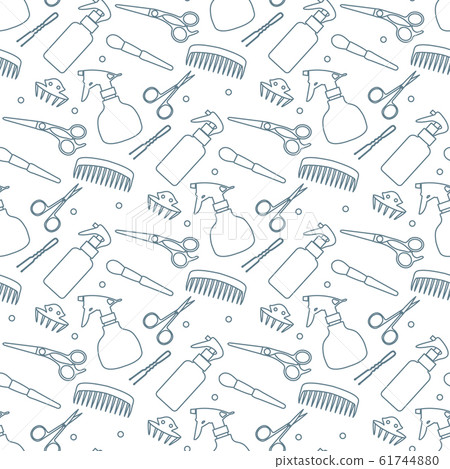 Pattern Barbershop Beauty, hairdressing salon - Stock Illustration ...