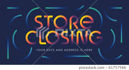 Store closing vector illustration, background... - Stock Illustration ...