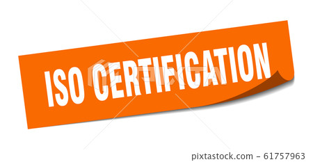 iso certification sticker. iso certification - Stock Illustration ...