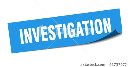 investigation sticker. investigation square sign.-插圖素材 [61757972] - PIXTA圖庫