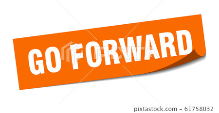 go forward sticker. go forward square sign. go - Stock Illustration ...