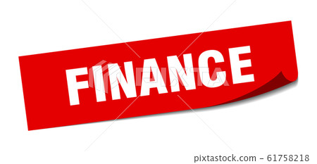 finance sticker. finance square sign. finance. - Stock Illustration ...