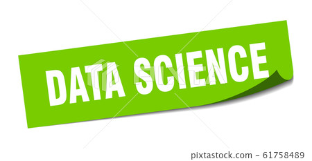 data science sticker. data science square sign. - Stock Illustration ...