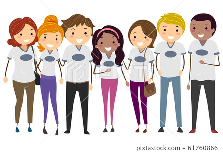 Stickman Parents Group Shirt Illustration - Stock Illustration ...