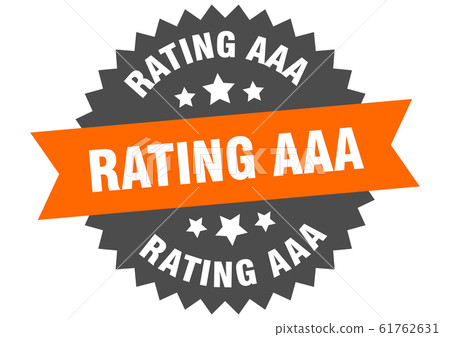 rating aaa sign. rating aaa circular band label. - Stock Illustration ...