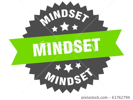 mindset sign. mindset circular band label. round - Stock Illustration ...