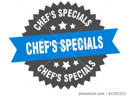 chef's specials sign. chef's specials circular - Stock Illustration ...