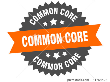 common core sign. common core circular band label. - Stock Illustration ...